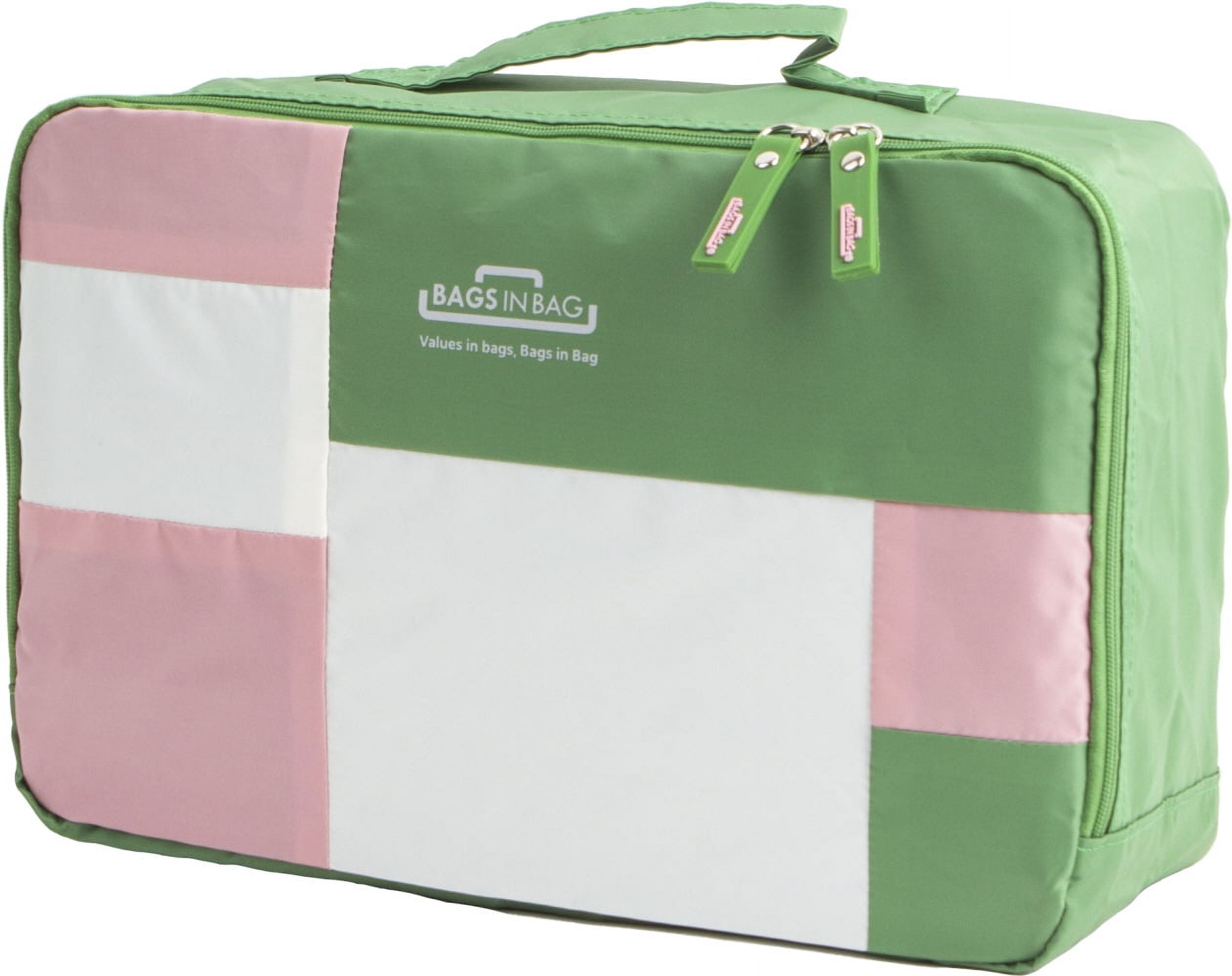 Bags in Bag Colorful Nylon Travel Organizer Packing Cubes | 12" x 7" x ...