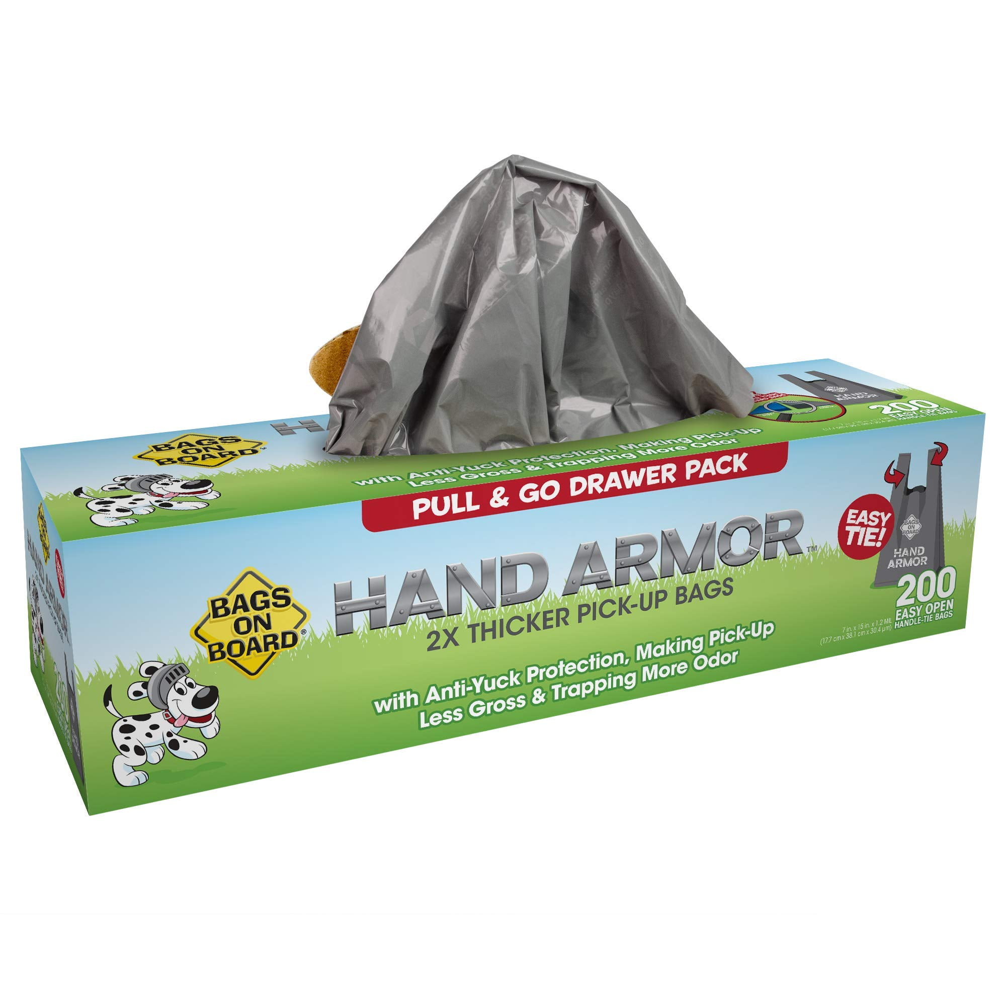 Bags on Board Dog Poop Bags AIS1 - Extra Thick Waste Pickup Bags with ...