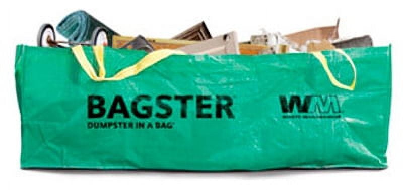 Bagster 8'L x 4'W x 2.5'H Dumpster In A Bag Holds Up To 3,300 LB Of De ...