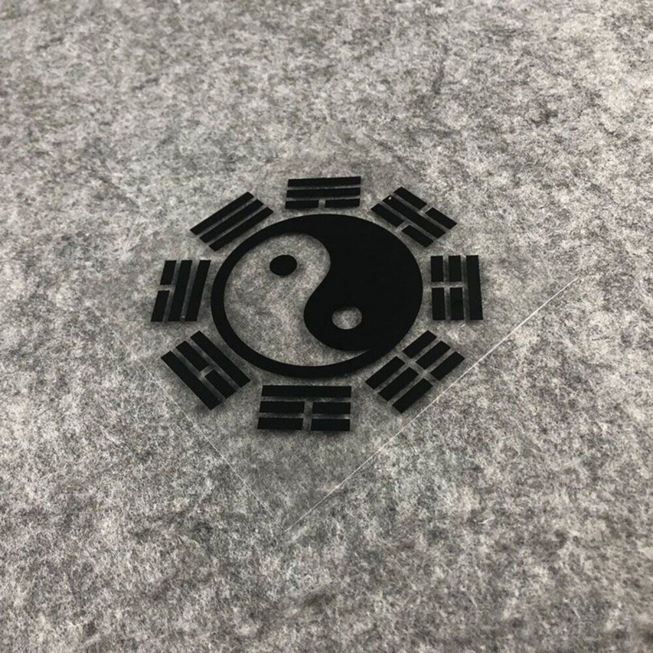 Bagua Tai Chi Yin Yang Fish Reflective Car Sticker Scratches Block ...