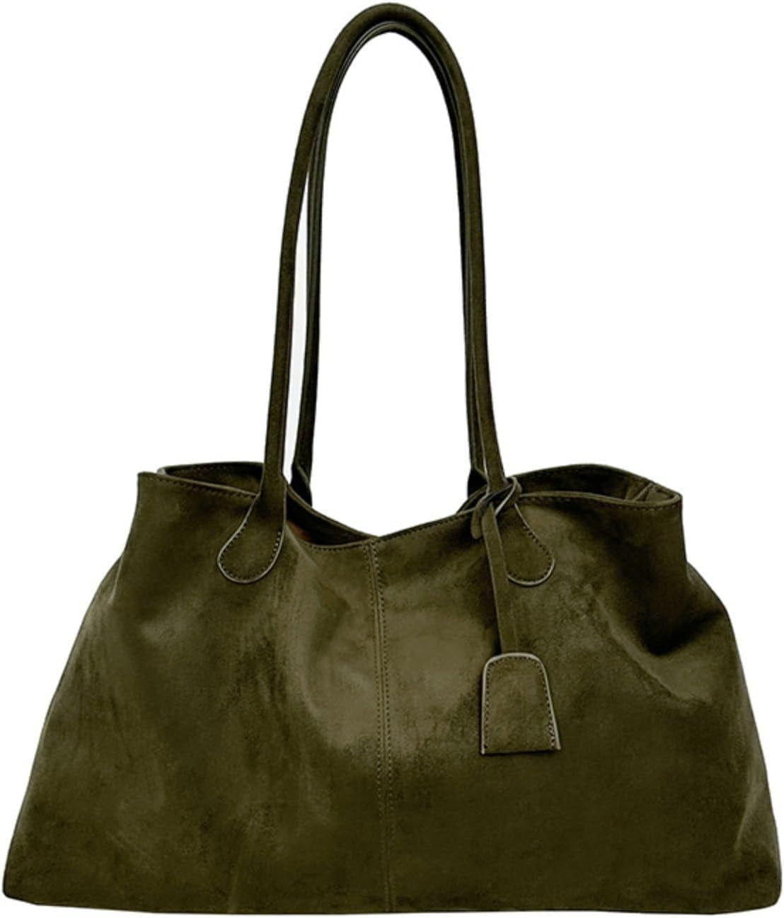 Baguery Women's Faux Suede Fall Hobo Bag - Trendy Slouchy Shoulder ...