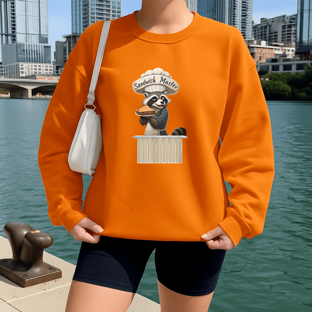 Baguette Burger National Sandwich Day Foodie Themed Sweatshirt, for Men ...