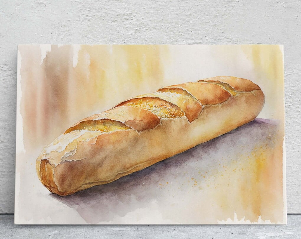 Baguette, French Bread, Fresh Baked Bread,Ready To Hang, Large Print ...