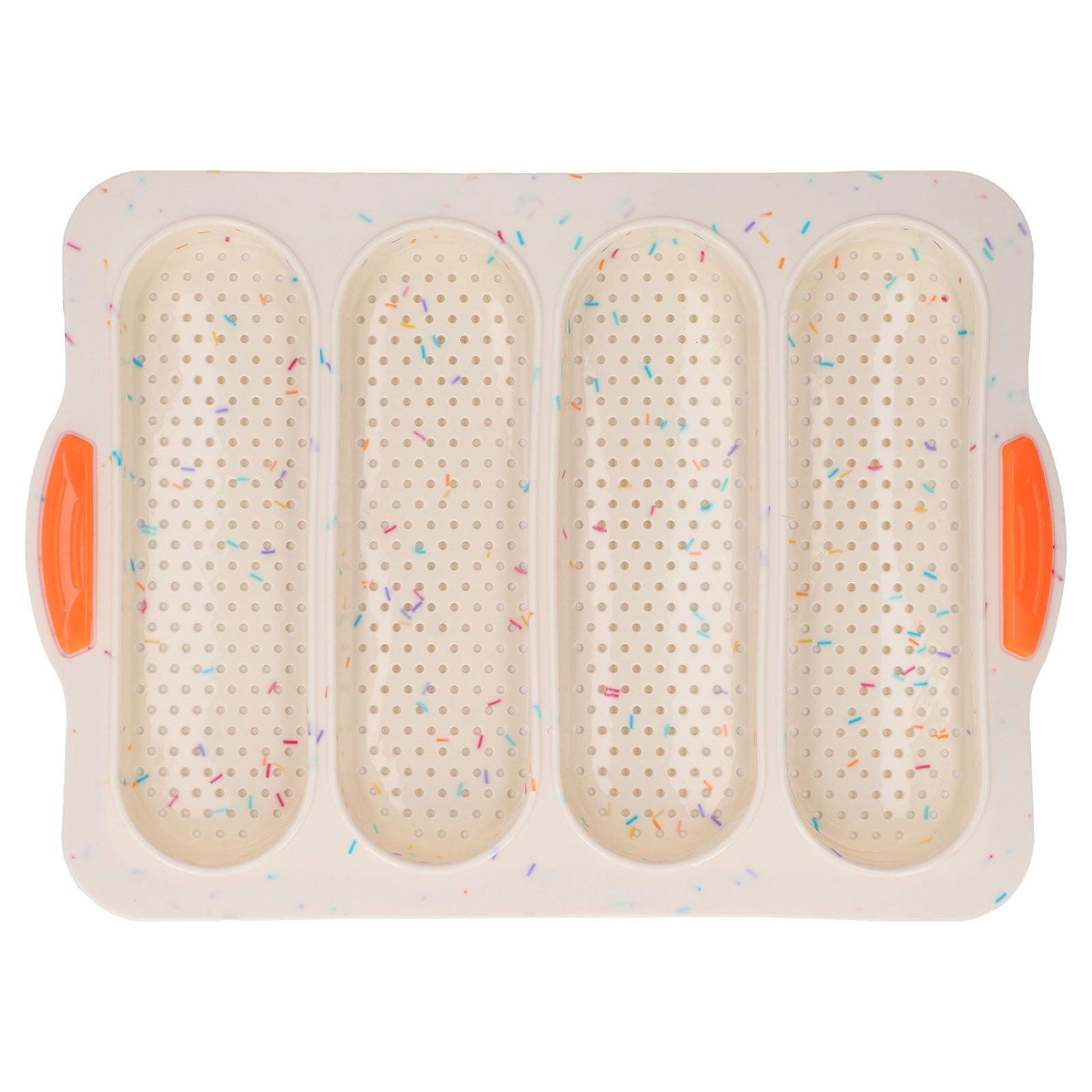 Baguette Mold 4 Grooves Silicone Soft Smooth Surface Bread Mould Baking ...