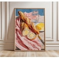 Baguette and Butter Kitchen French Bread Still Life Breakfast Decor ...