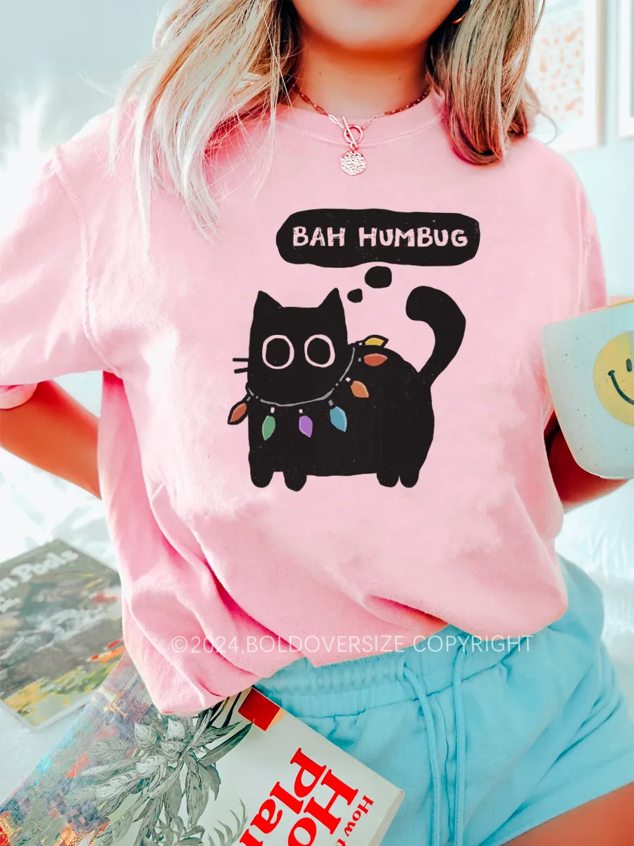 Bah Humbug Cat Tee - Walmart.com