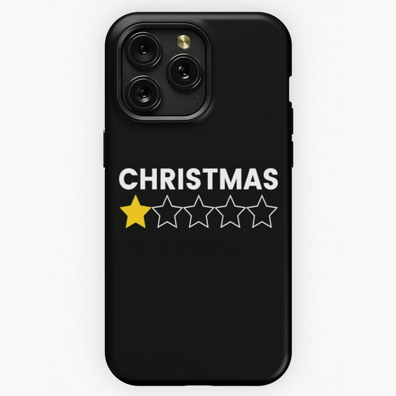 Bah Humbug Funny Ugly Sweater One Star Review Meme for iPhone 17 16 15 ...