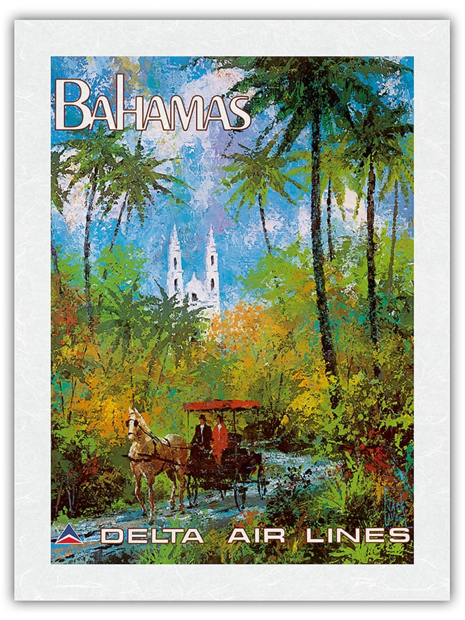 Bahamas - Delta Air Lines - Vintage Airline Travel Poster by Jack ...