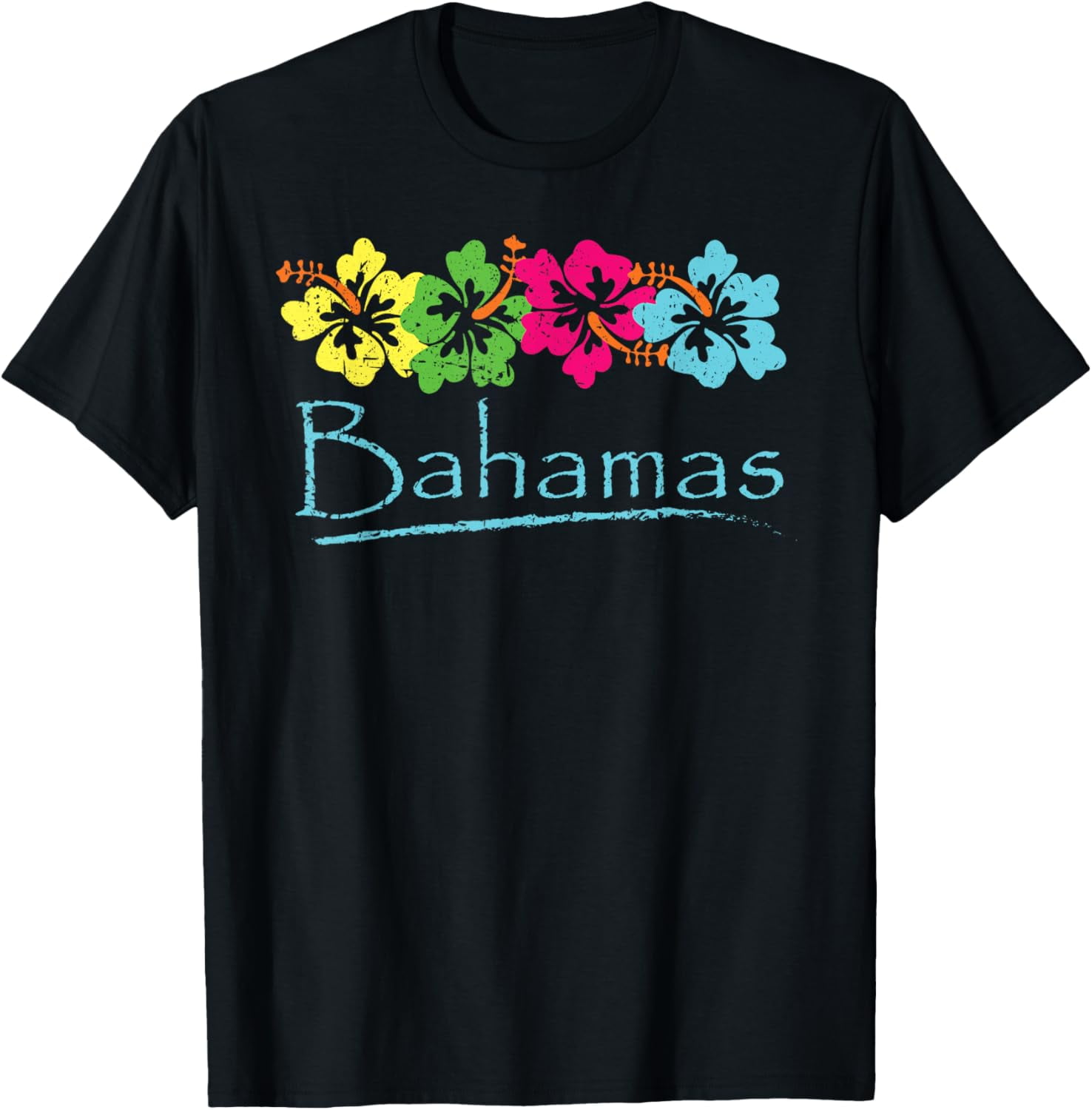 Bahamas Exotic Tropical Beach And Vacation Vintage Print T-Shirt ...