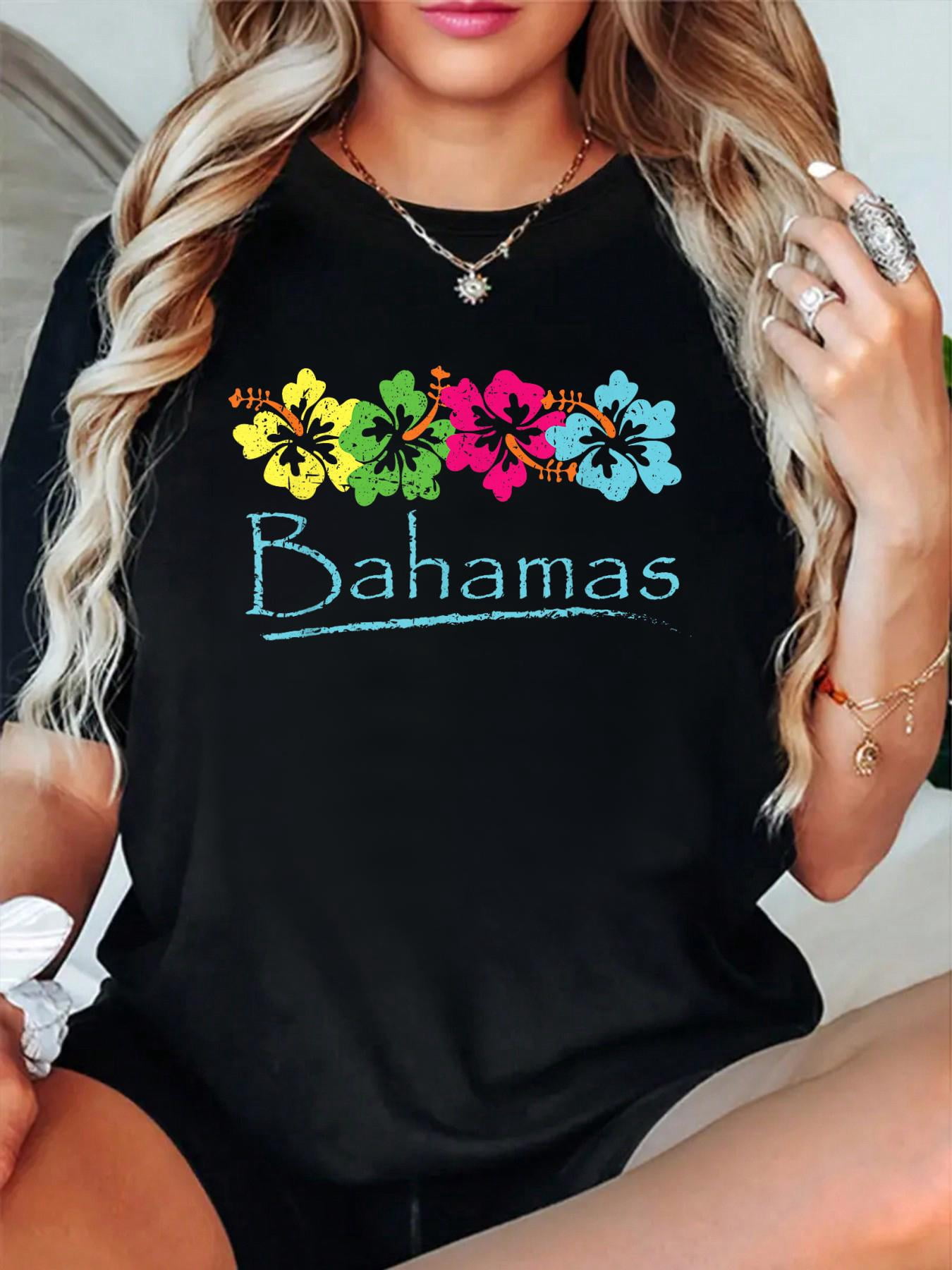 Bahamas Exotic Tropical Beach and Vacation Vintage Print Small Relaxed ...