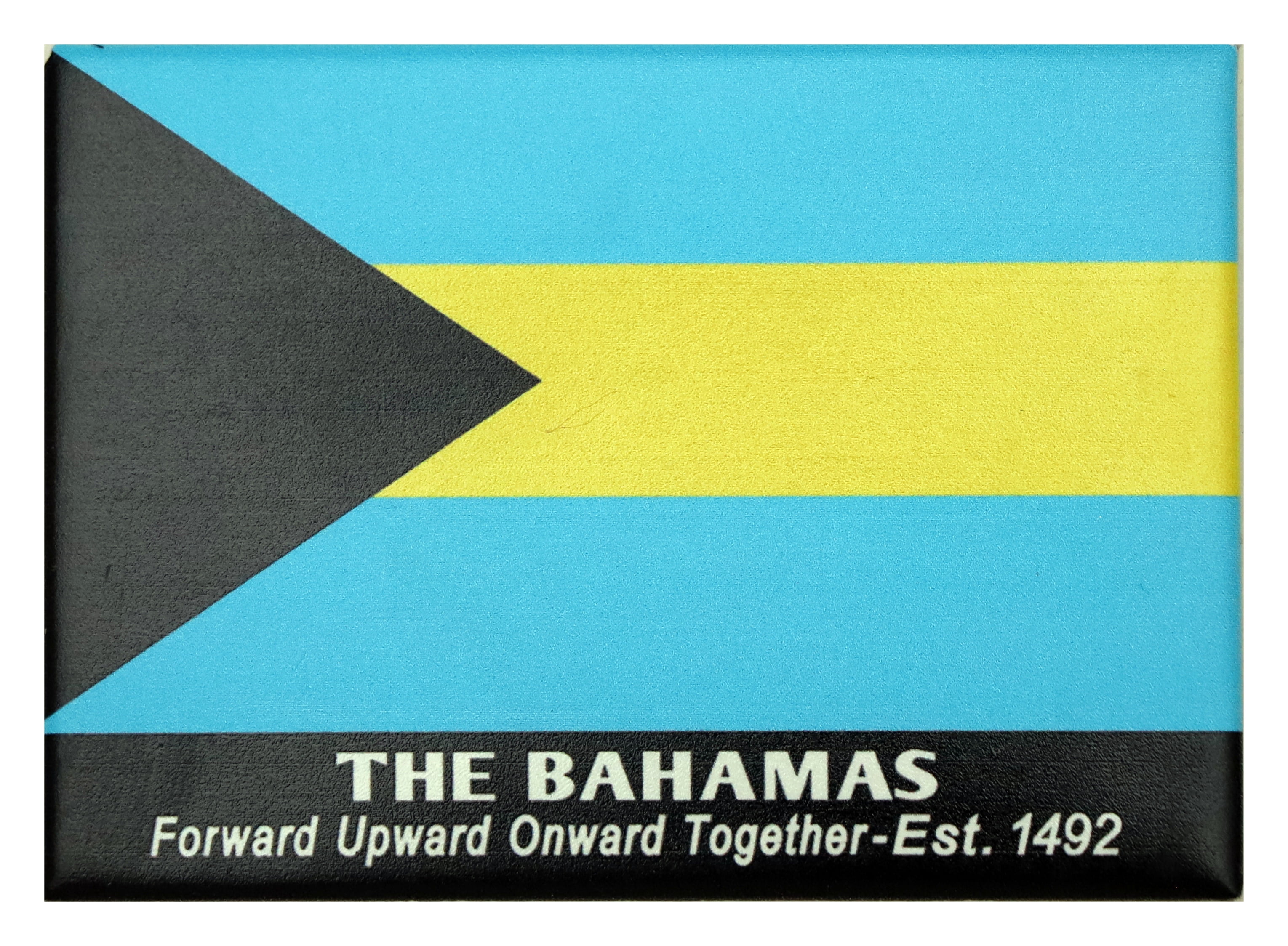 Bahamas Flag Caribbean Fridge Collector's Souvenir Magnet 2.5" X 3.5 ...