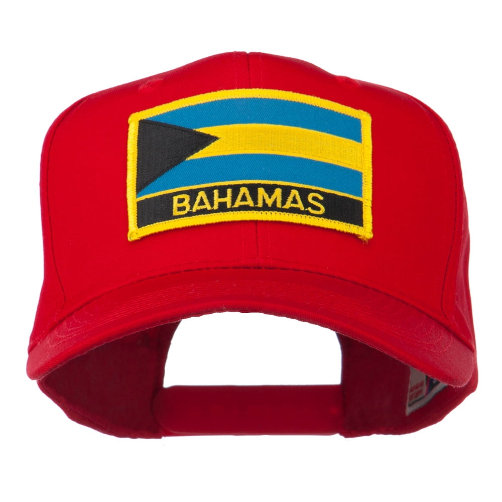Bahamas Flag Patched High Profile Cap - Red OSFM - Walmart.com