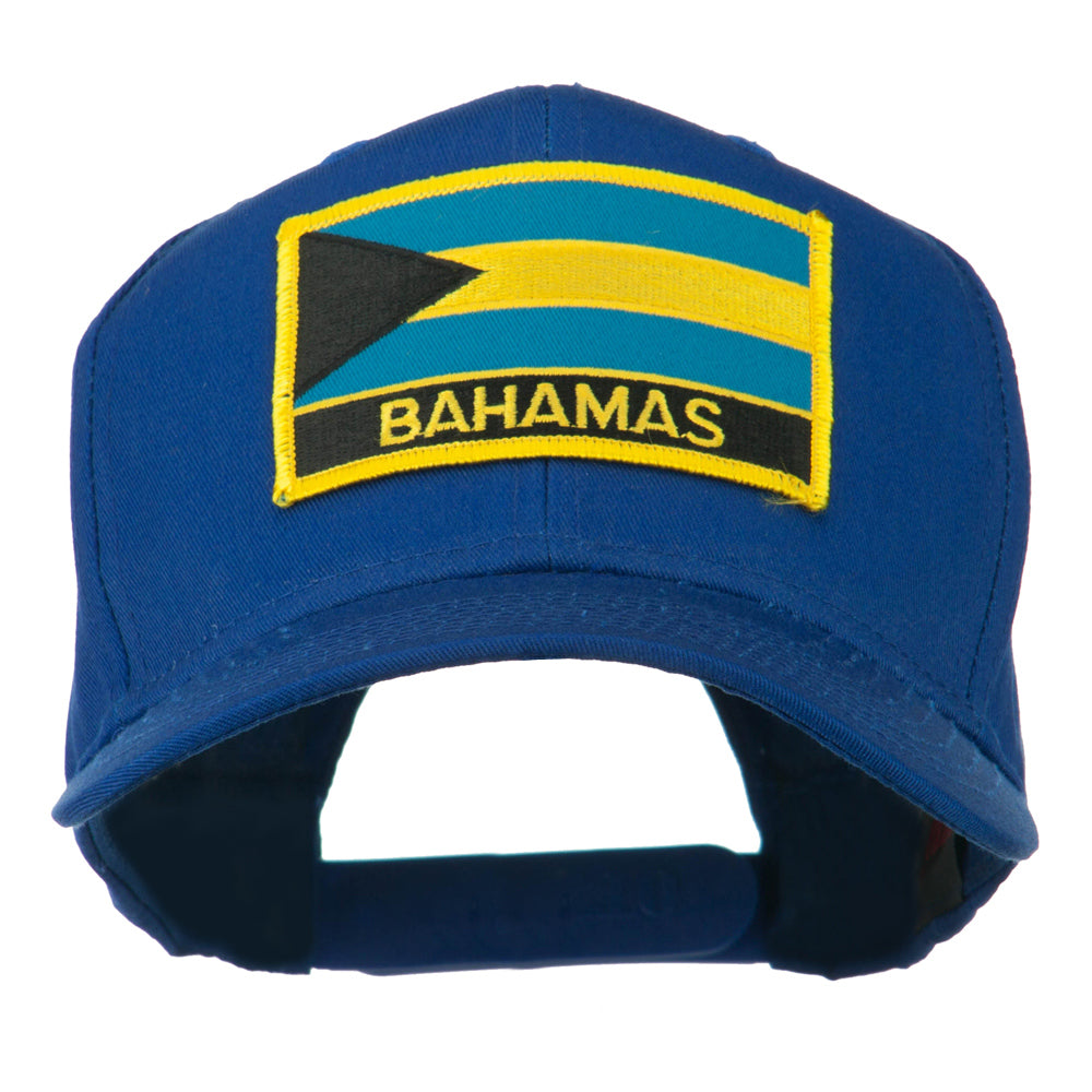Bahamas Flag Patched High Profile Cap - Royal OSFM - Walmart.com