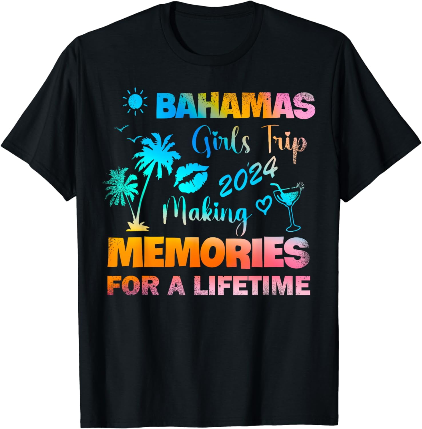 Bahamas Girls Trip 2024 Women Beach Weekend Summer Vacation T-Shirt ...