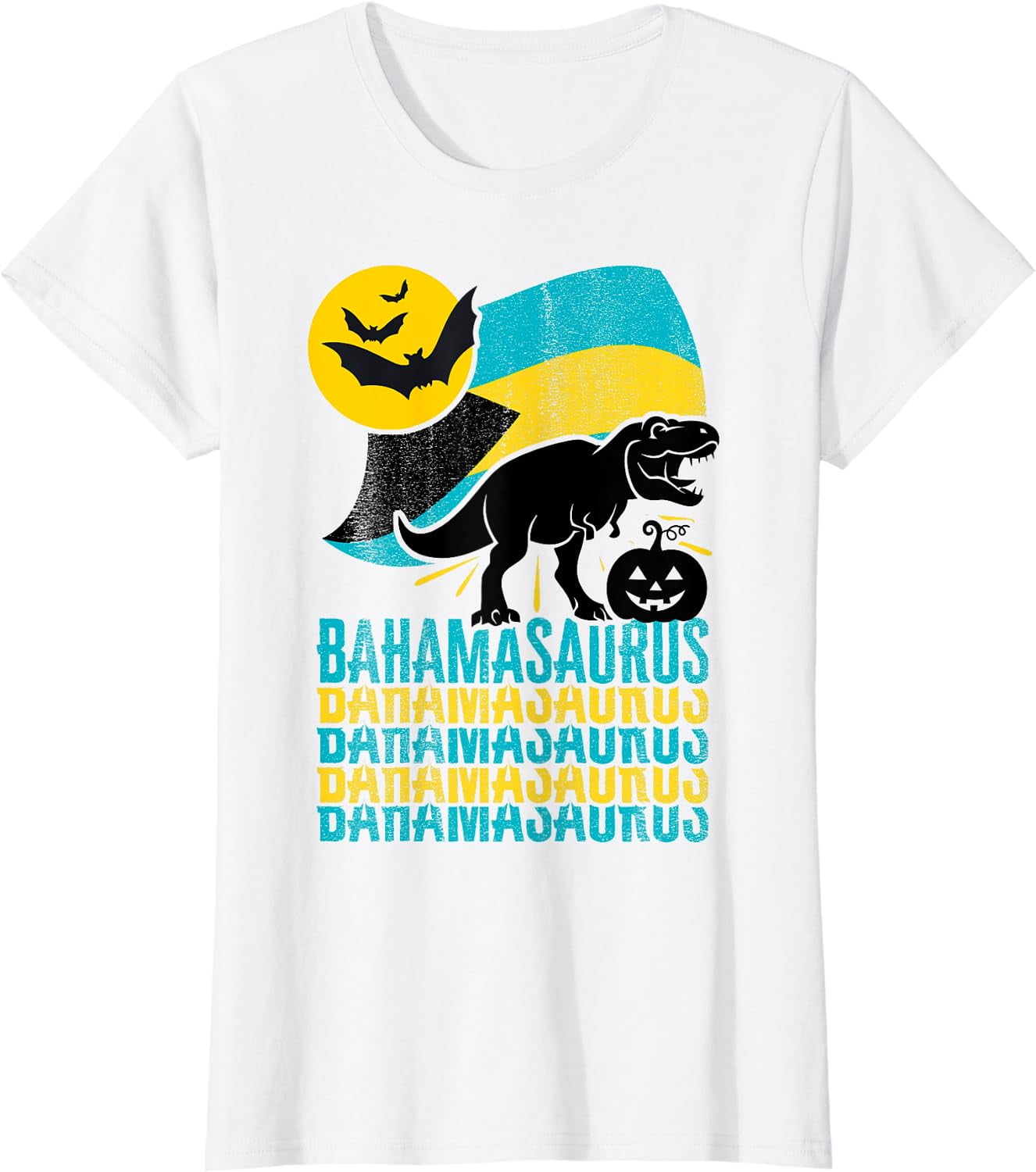 Bahamas Halloween T-Rex Dinosaur Cruise Vacation Bahamian T-Shirt ...