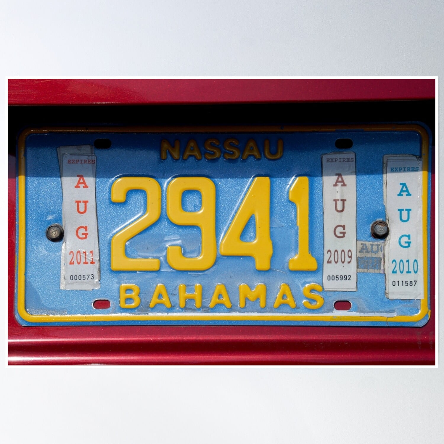 Bahamas License Plate For Bahamas Lovers 2025 Poster Wall Art, Modern ...
