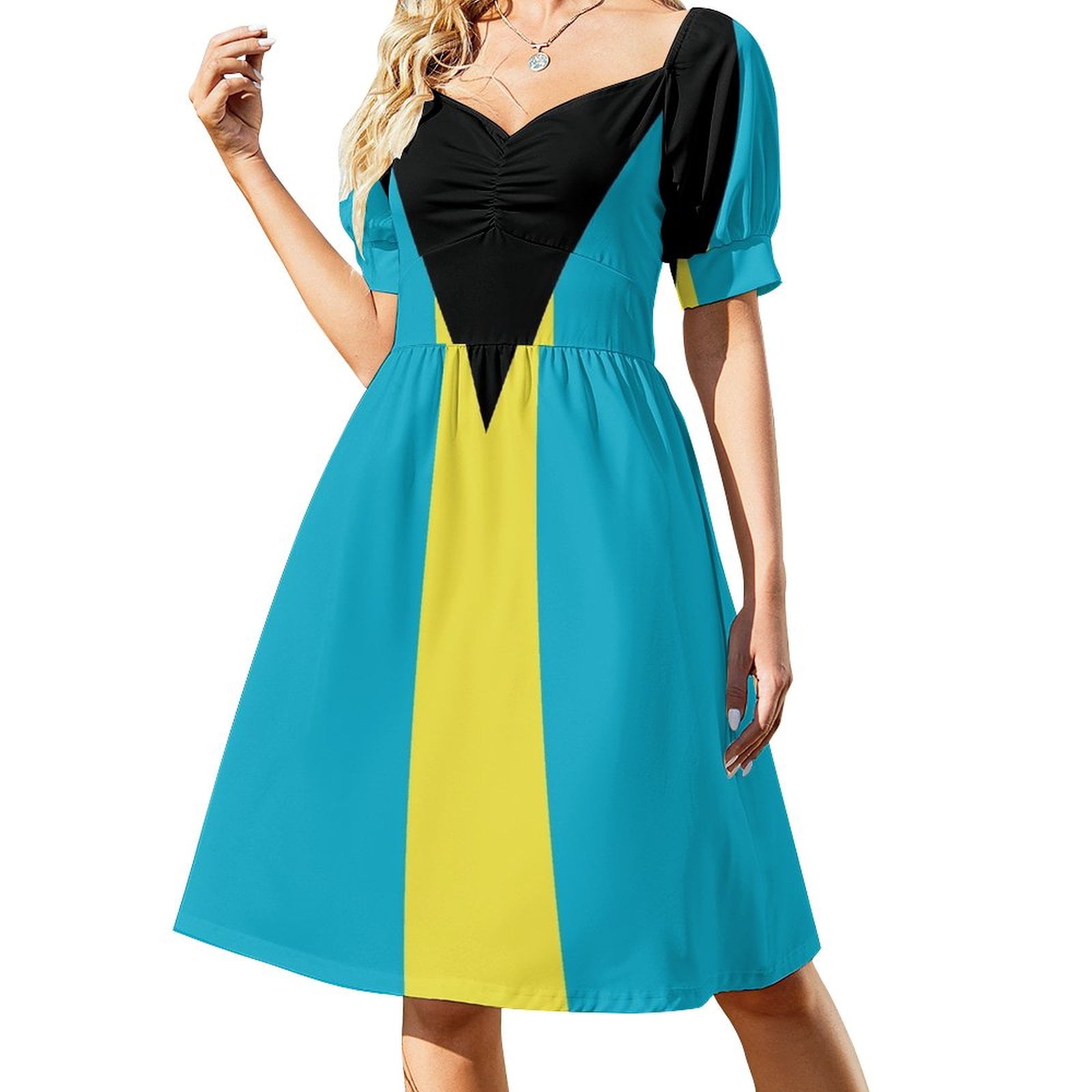 Bahamas National Flag Dress birthday dress for women luxury 2024 chic ...