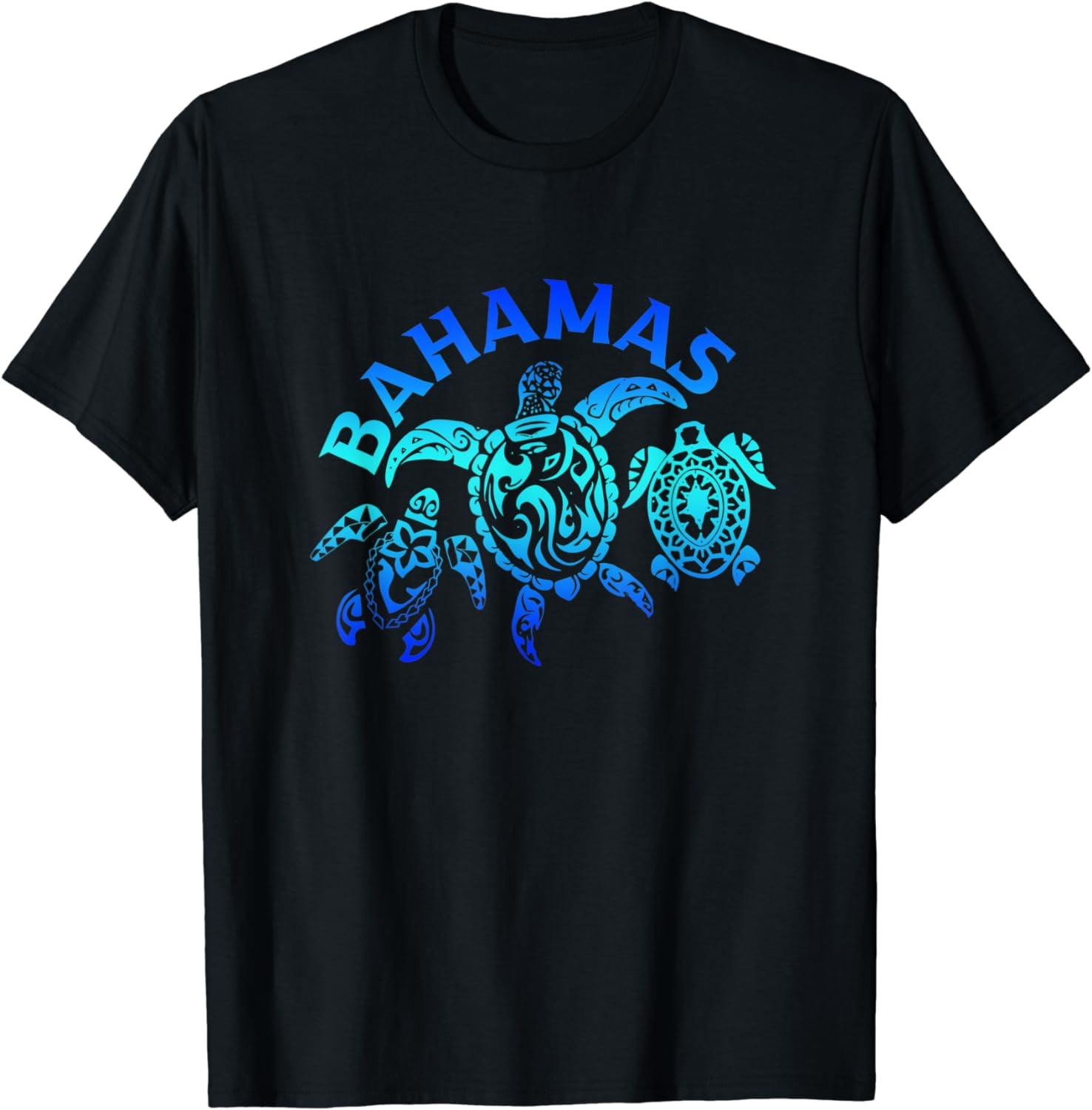 Bahamas Sea Turtle Tribal Pattern - Bahamas Island Trip T-Shirt ...