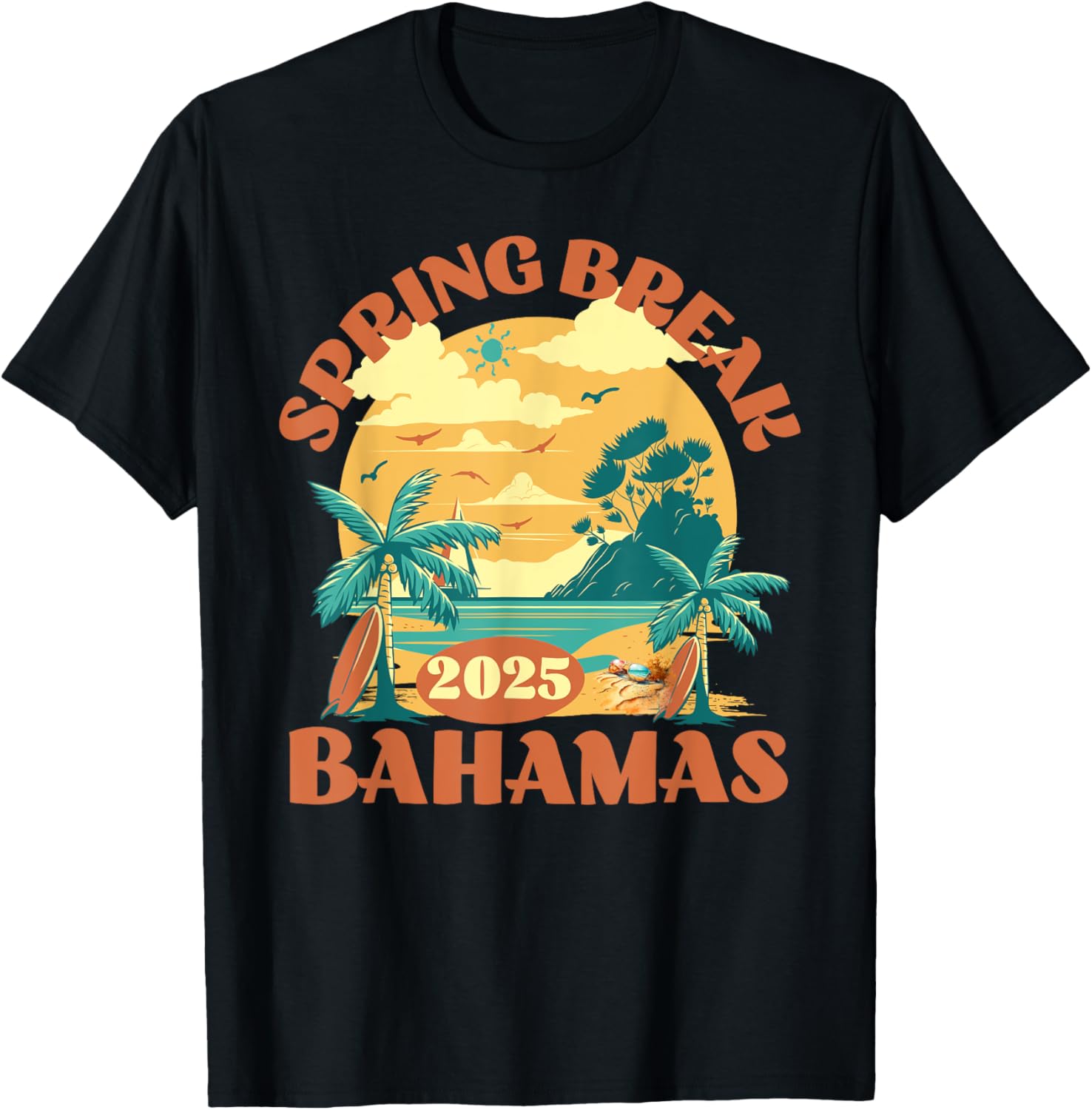 Bahamas Spring Break Family Group Photo Memory Travel 2025 T-Shirt ...
