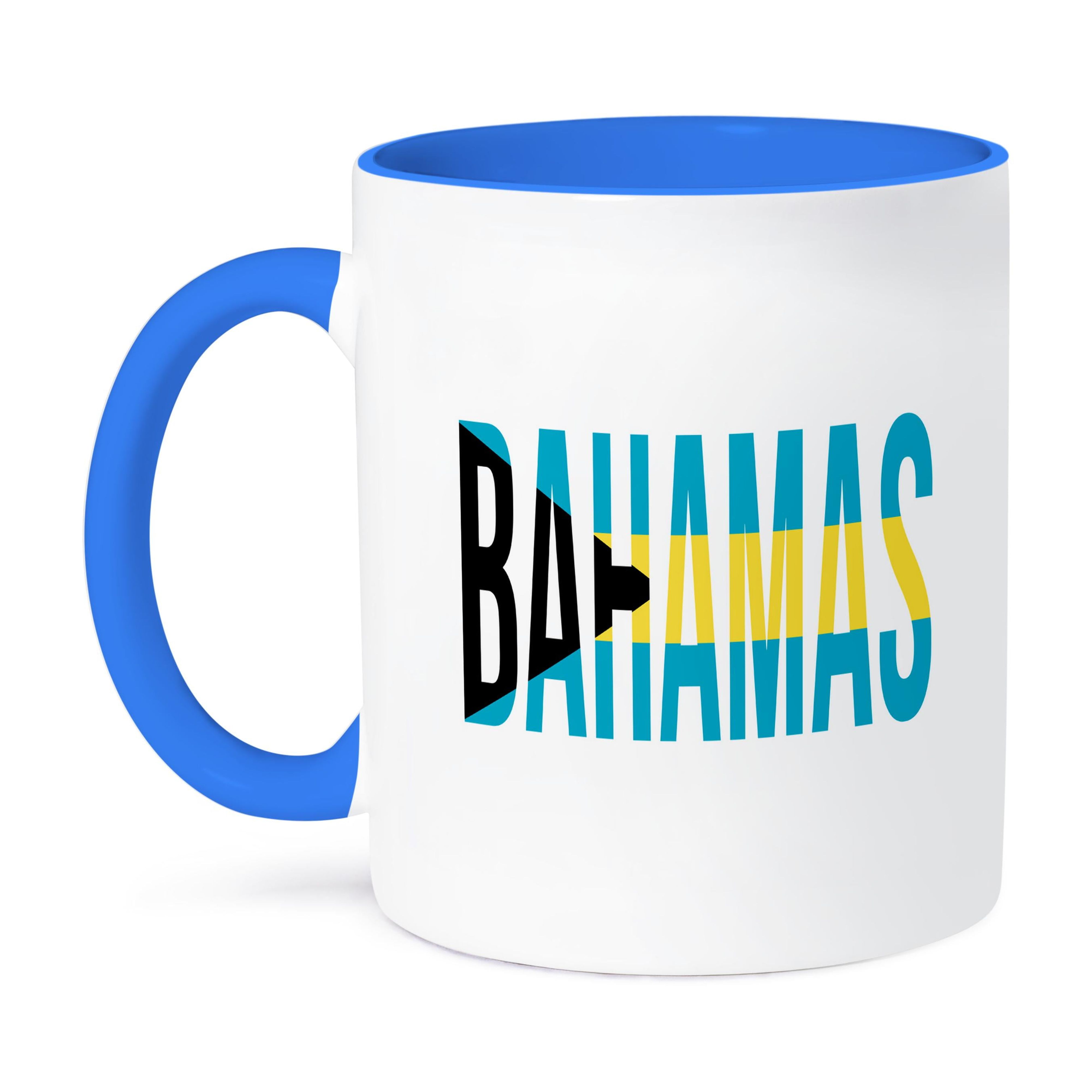 Bahamas Text Design Using The Flag Of The Bahamas Islands., 11oz Two ...