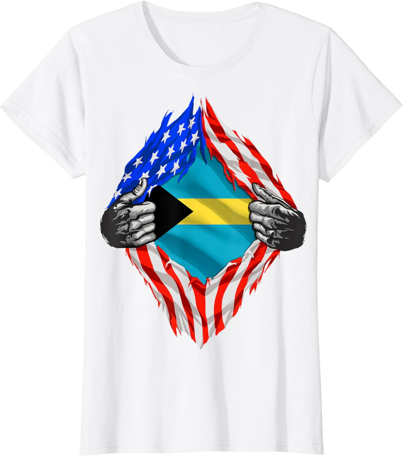 Bahamas Tshirt American Bahamian Flag Bahamas Independence T-Shirt ...