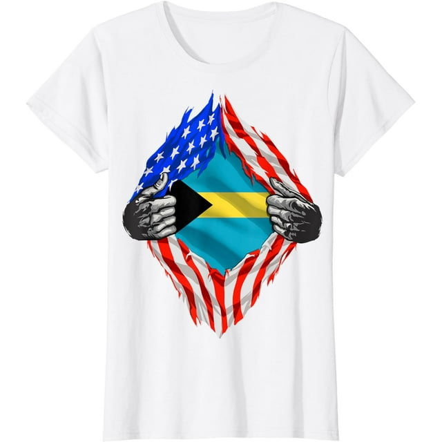 Bahamas Tshirt American Bahamian Flag Bahamas Independence T-Shirt ...