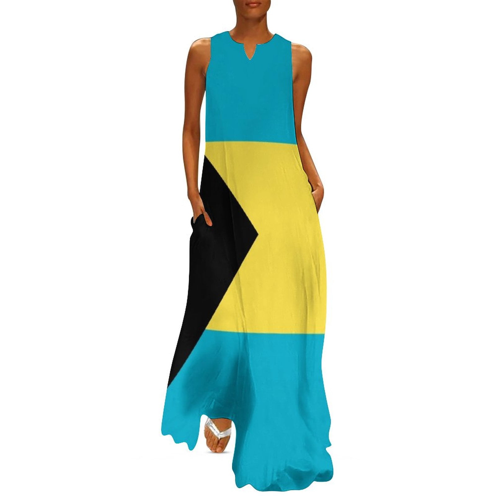 Bahamas flag Long Dress wedding dresses for woman Women's clothing ...