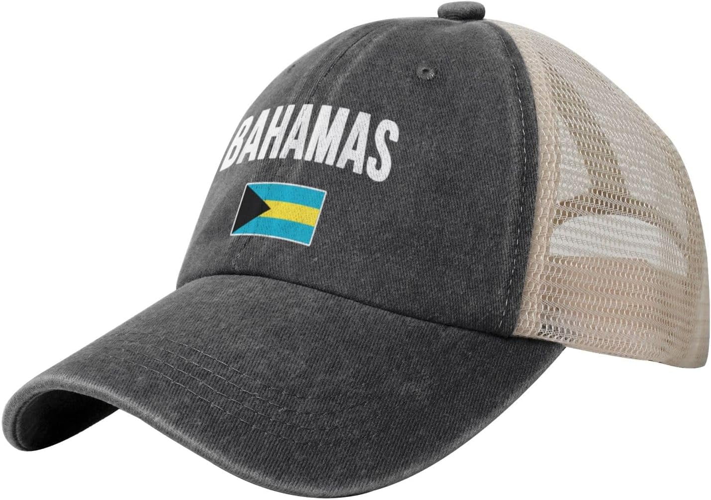 Bahamian Flag Bahamas Flag Black Baseball Cap for Men Women Hat ...