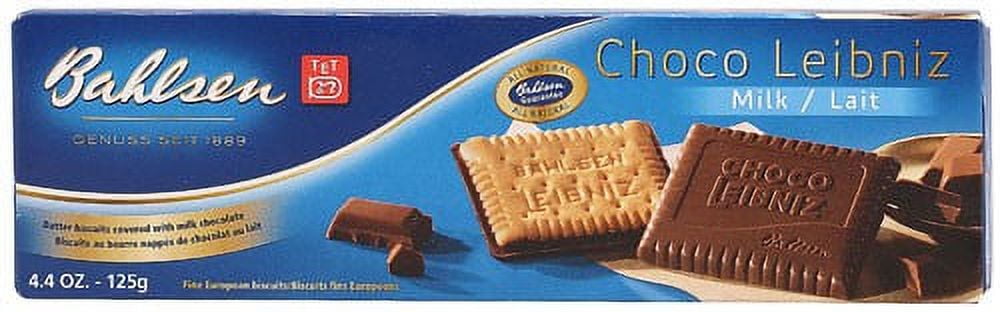 Bahlsen Butter Biscuits with Milk Chocolate, Fine European Cookies, 4.4 ...