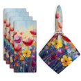 Bahomeck Cloth Napkins Set Of 4,18*18 Inch Washable Polyester Napkins ...