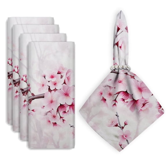 Bahomeck Cloth Napkins Set Of 4,18*18 Inch Washable Polyester Napkins ...