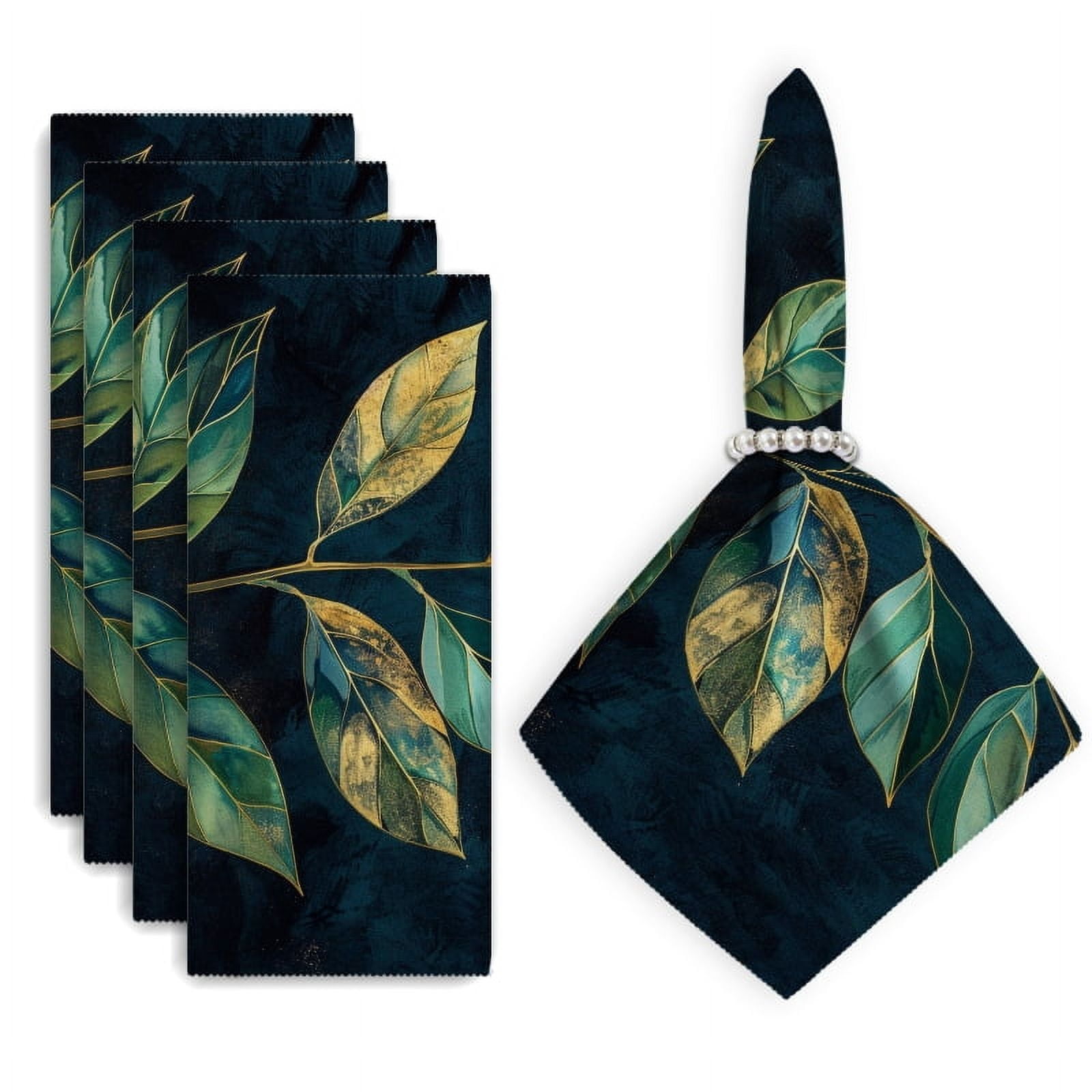 Bahomeck Cloth Napkins Set Of 4,18*18 Inch Washable Polyester Napkins ...