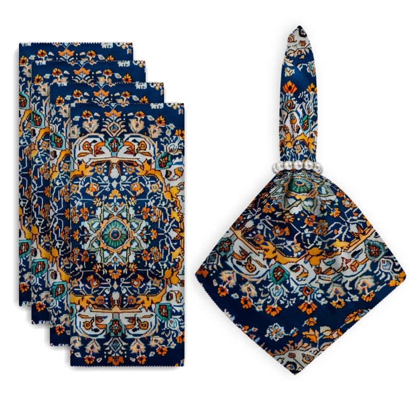 Bahomeck Napkins Set Of 4 Reusable Washable Square Fabric Dining Table ...