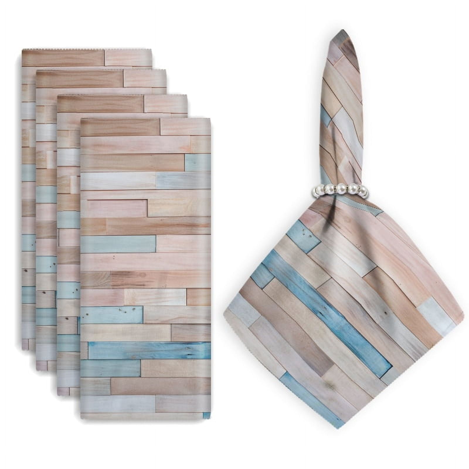 Bahomeck Napkins Set Of 4 Reusable Washable Square Fabric Dining Table ...