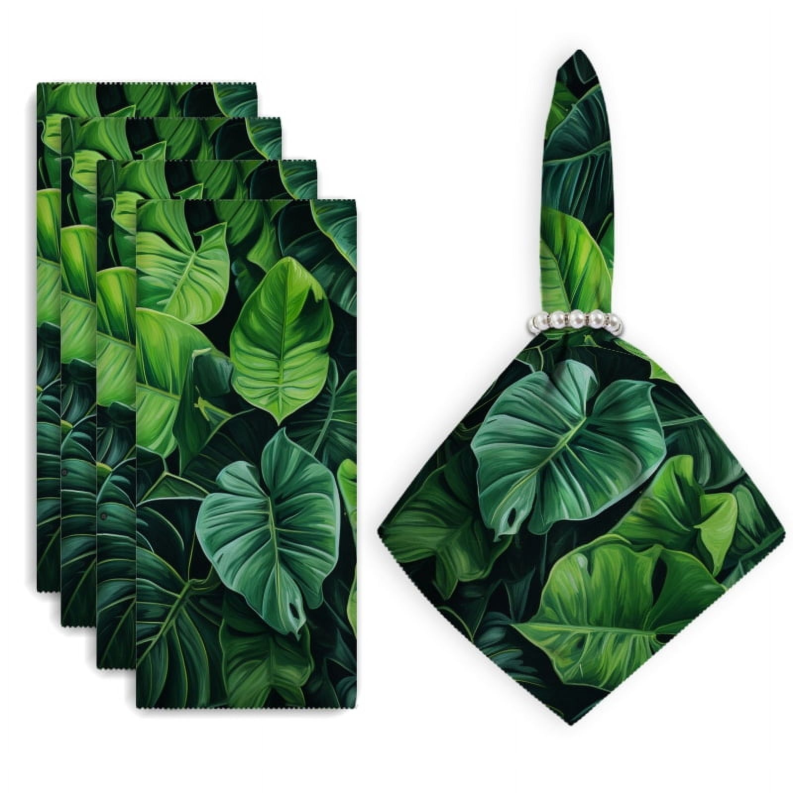 Bahomeck Cloth Napkins Set Of 4,18*18 Inch Washable Polyester Napkins ...