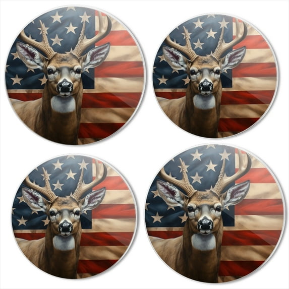 Bahomeck Electric Stove Burner Covers Set Of 4,Deer Stands In Front Of ...