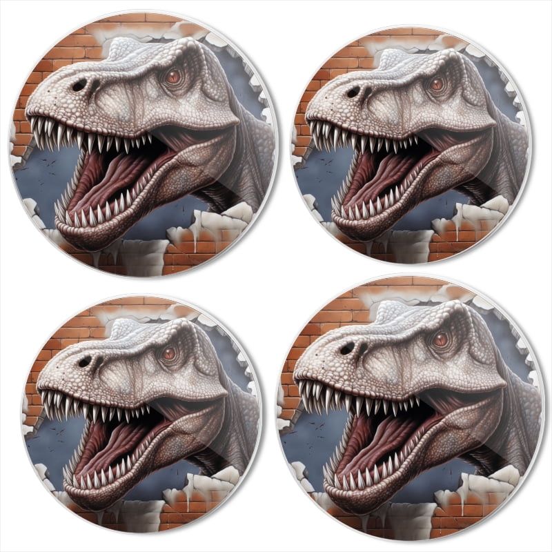 Bahomeck Electric Stove Burner Covers Set Of 4,Dinosaur T-Rex Face ...
