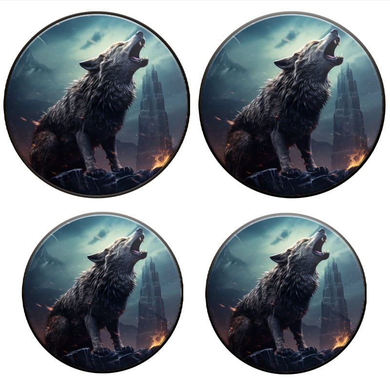 Bahomeck Electric Stove Burner Covers Set Of 4,Fantasy Art Of Angry ...