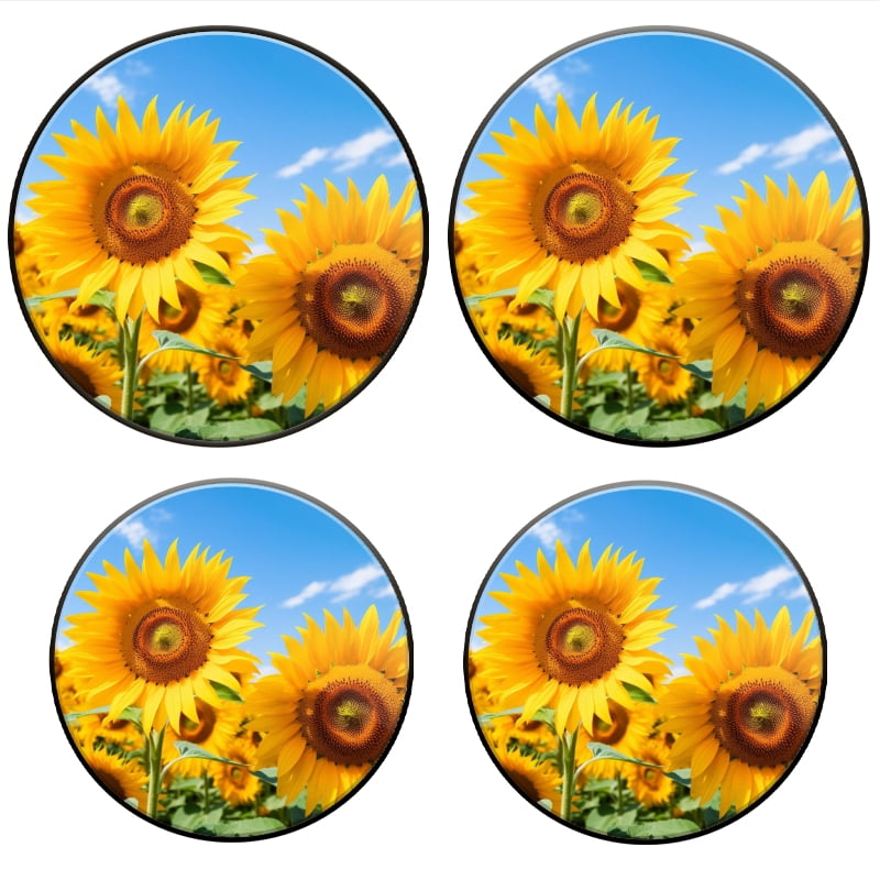 Bahomeck Electric Stove Burner Covers Set Of 4,Sunflower Field With ...