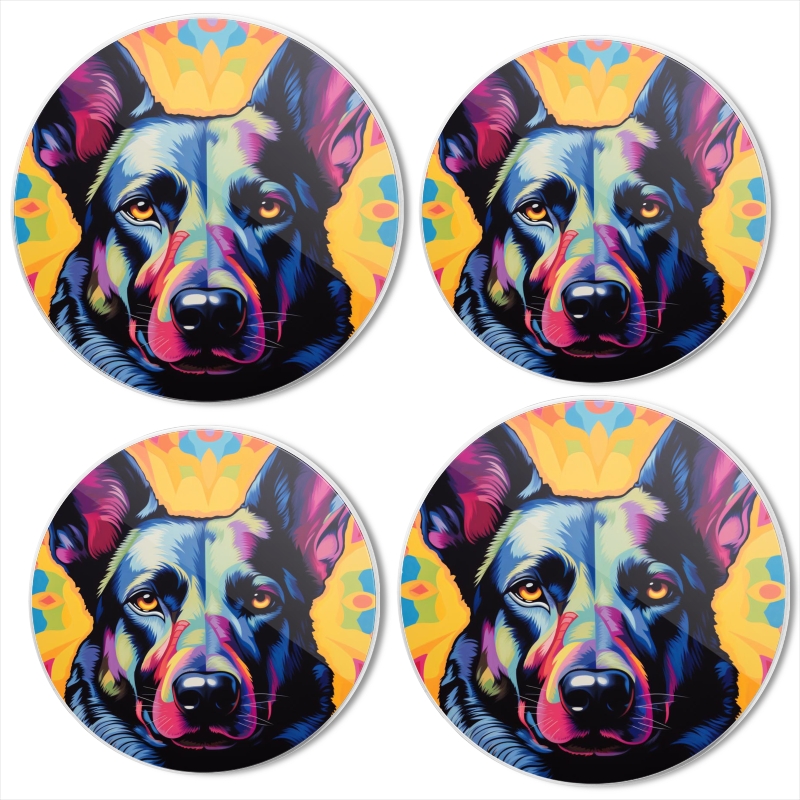 Bahomeck Electric Stove Burner Covers Set Of 4,Vibrant Colorful ...