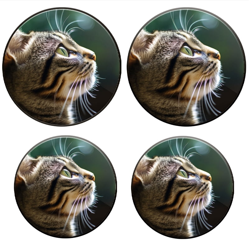 Bahomeck Electric Stove Burner Covers Set Of 4,American Shorthair Cat'S ...