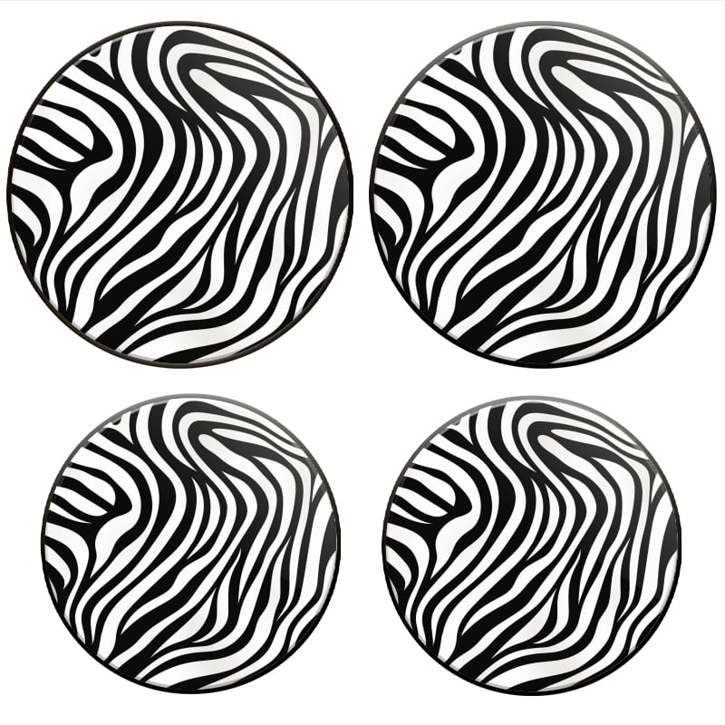 Bahomeck Electric Stove Burner Covers Set Of 4,Black And White Zebra ...
