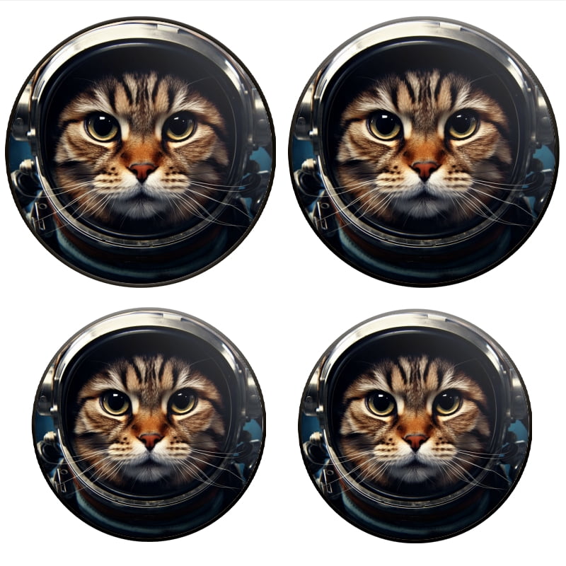 Bahomeck Electric Stove Burner Covers Set Of 4,Cat Wearing Astronaut ...