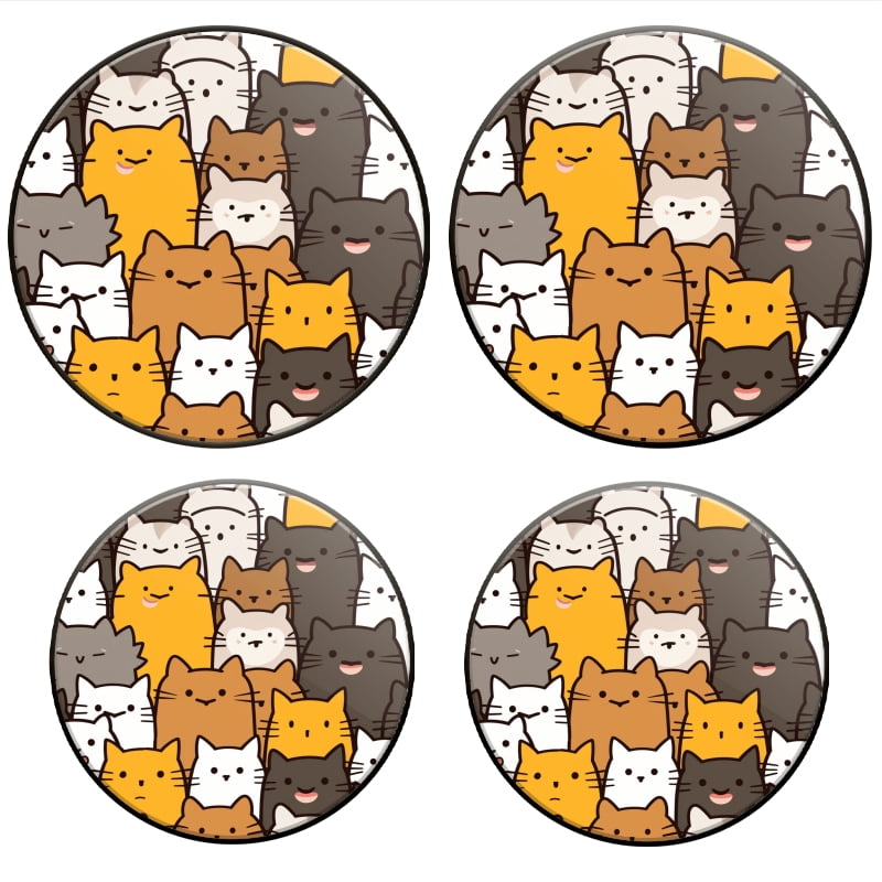 Bahomeck Electric Stove Burner Covers Set Of 4,Cute Cartoon Cat ...