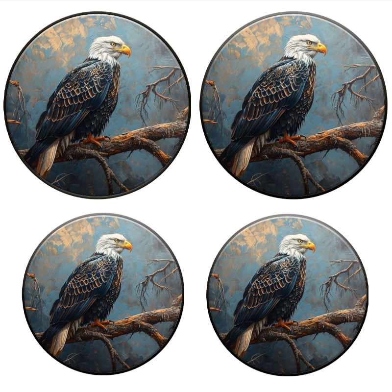 Bahomeck Electric Stove Burner Covers Set Of 4,Eagle Sitting OnTree ...