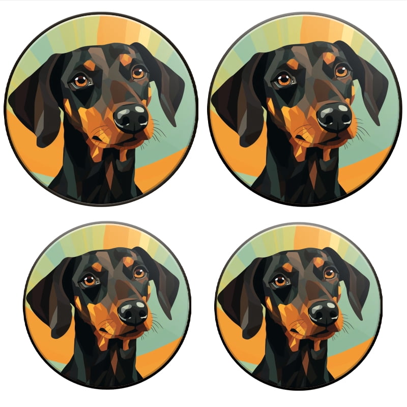 Bahomeck Electric Stove Burner Covers Set Of 4,Elegant Black And Tan ...