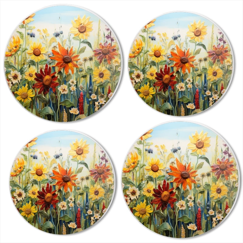 BaHomeck Electric Stove Burner Covers Set of 4,Round Metal Gas Stove ...