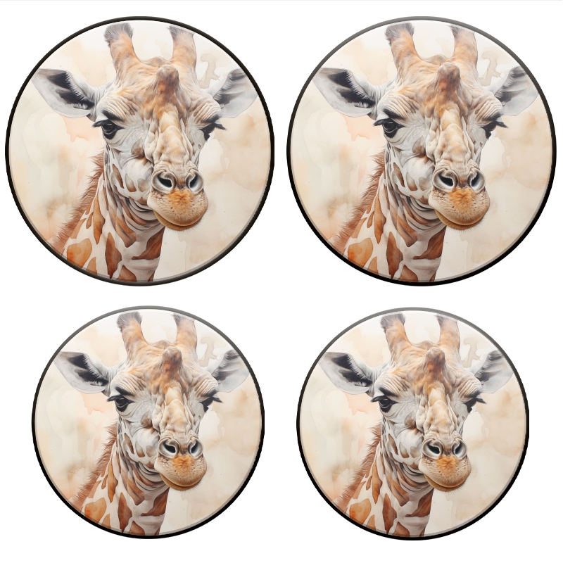 Bahomeck Electric Stove Burner Covers Set Of 4,Giraffe, Watercolor ...