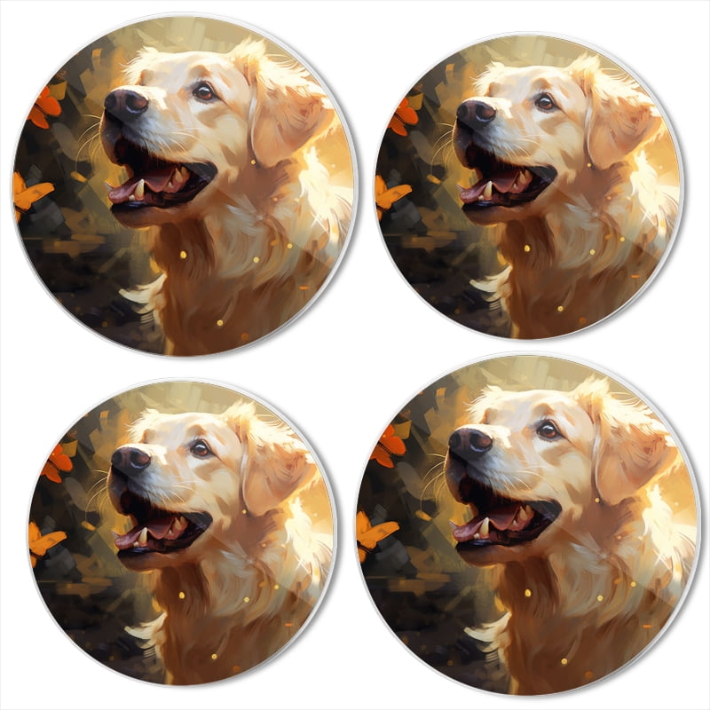 Bahomeck Electric Stove Burner Covers Set Of 4,Golden Retriever With ...