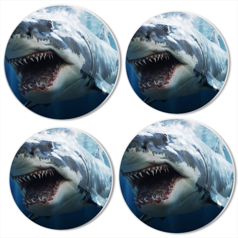 Bahomeck Electric Stove Burner Covers Set Of 4,Great White Shark Is ...